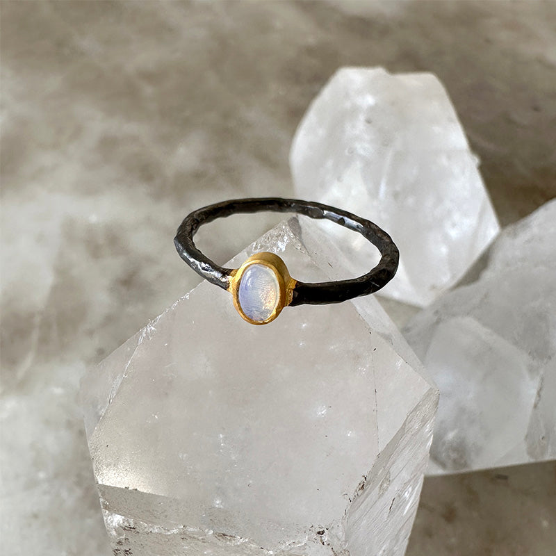 Robindira Unsworth Petite Australian Opal Stacking Ring